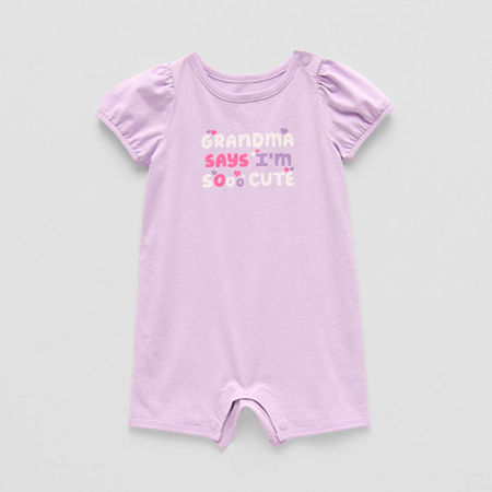 Click here for Okie Dokie Baby Girls Short Sleeve Romper  Nb-0m... prices