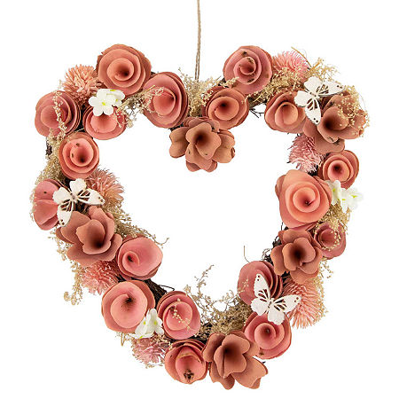 Click here for Northlight Rose Heart Spring Wreath  One Size  Pin... prices