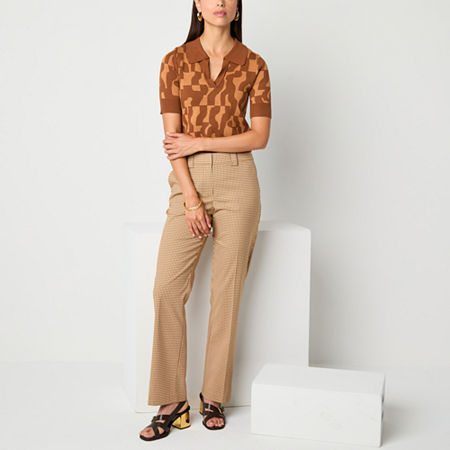 Click here for Worthington Womens Elbow Sleeve Geometric Pullover... prices