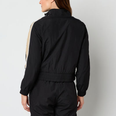 Xersion Womens Woven Lightweight Track Jacket, Color: Black Antique ...