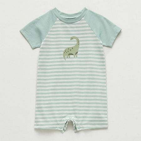 Click here for Okie Dokie Baby Boys Short Sleeve Striped Romper... prices