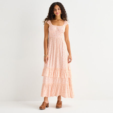 Click here for Arizona Womens Juniors Short Sleeve Floral Maxi Dr... prices