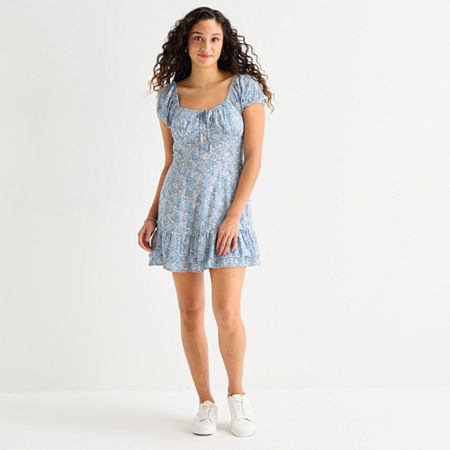 Click here for Arizona Womens Short Sleeve Juniors Floral Babydol... prices