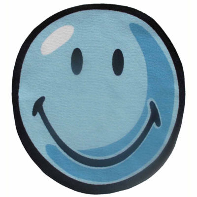Smiley Round Indoor Round Accent Rug