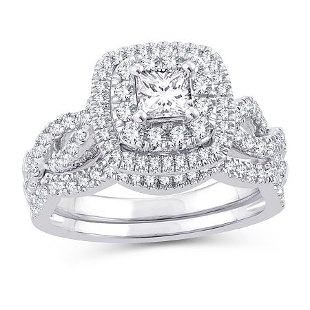 Click here for Womens 1 1/8 CT. Natural White Diamond 10K White G... prices