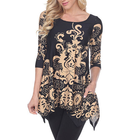 Click here for Womens White Mark Yanette Tunic prices