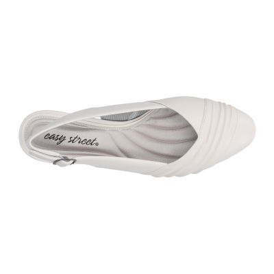 Easy Street Bates Womens Round Closed Toe Block Heel Pumps - JCPenney