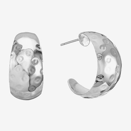 Click here for Liz Claiborne Silver Tone Open Womens 20mm Hypoall... prices