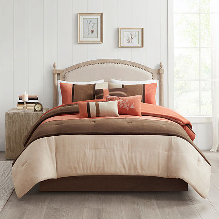 Madison Park Palisades 7-Pc. Comforter Set  King - Coral