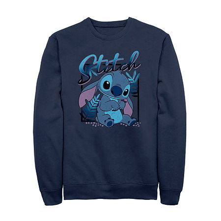 Click here for Mens Long Sleeve Stitch Sweatshirt  Small  Blue prices