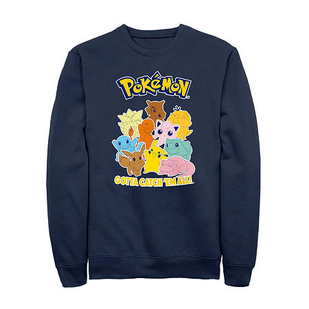 Click here for Mens Crew Neck Long Sleeve Pokeman Sweatshirt  X-l... prices