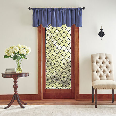 Click here for Martha Stewart Lucca Velvet Rod Pocket Scallop Val... prices
