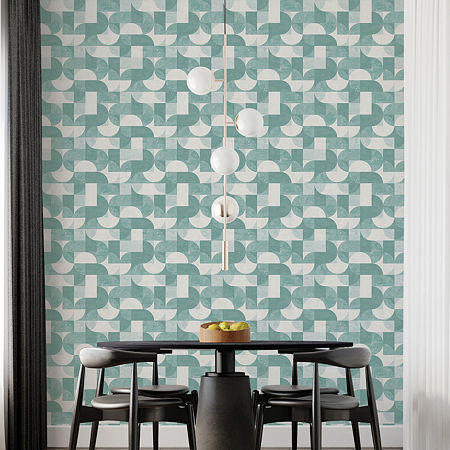 Click here for Tempaper Composed Shapes Peel & Stick Wallpaper  O... prices