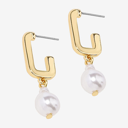 Click here for Bijoux Bar Delicates Womens Simulated Pearl Drop E... prices