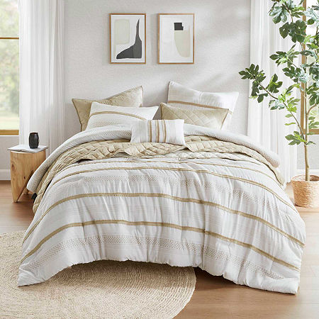 Madison Park Carolina Stripe 7-Pc. Comforter Set  King/California King - Taupe