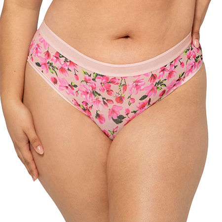 Click here for Curvy Couture Sheer Mesh High Cut Brief-1313  Larg... prices