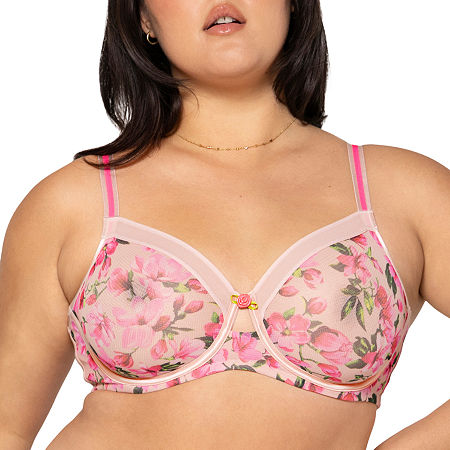 Click here for Curvy Couture Sheer Mesh Unlined Underwire Bra-131... prices