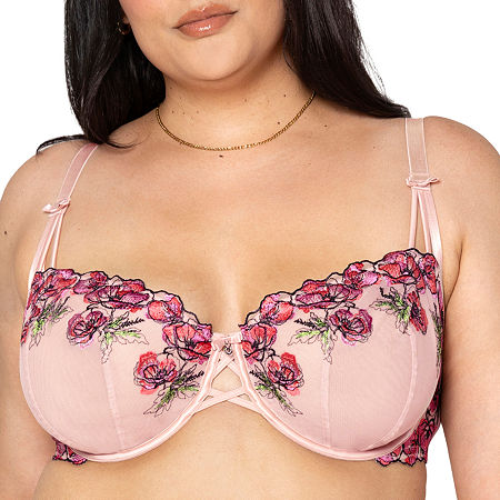 Click here for Curvy Couture Embroidery Unlined Balconette-1613... prices