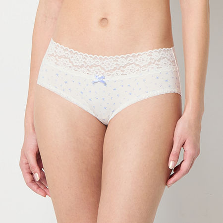 Click here for Arizona Body Cotton with Lace Hipster Panty  X-lar... prices