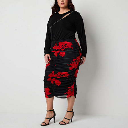 Click here for Bold Elements Womens Midi Pencil Skirt Plus  3x  B... prices