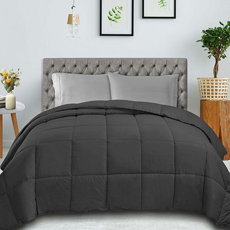 Superior All Season Down Alternative Reversible Comforter  California King - Grey