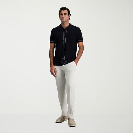 Click here for Haggar Cotton Canvas Mens Straight Fit Flat Front... prices