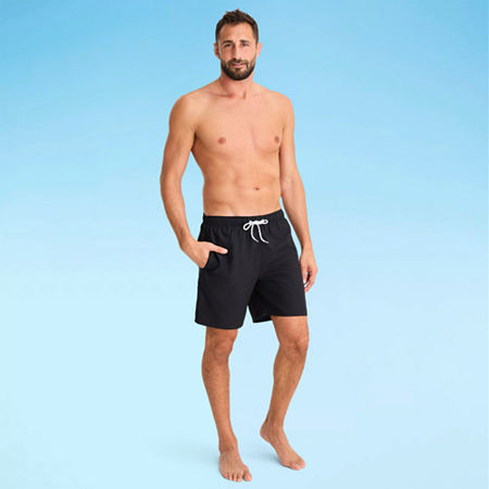 Click here for St. Johns Bay Mens Swim Trunks  Small  Black prices