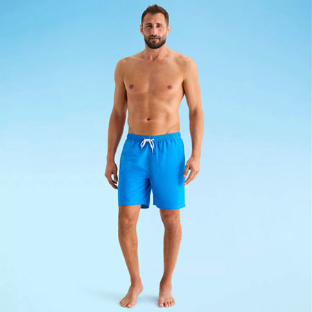 Click here for St. Johns Bay Mens Swim Trunks  Small  Blue prices