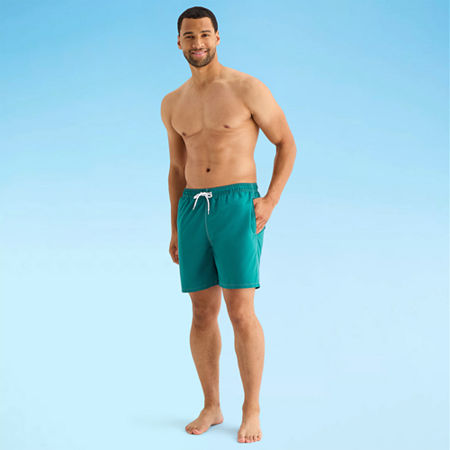 Click here for St. Johns Bay Mens Swim Trunks  Small  Green prices