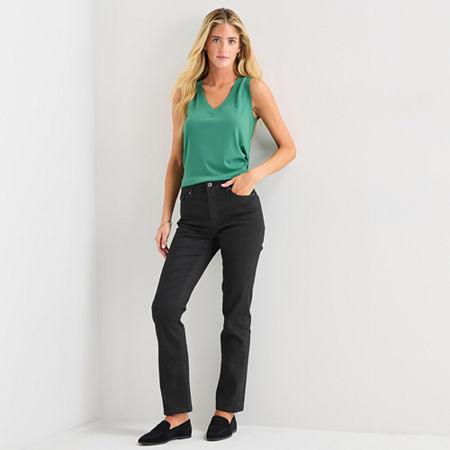 Click here for St. Johns Bay Womens Mid Rise Straight Leg Jean  1... prices