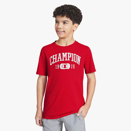 Click here for Champion Big Kid Boys Round Neck Short Sleeve Regu... prices