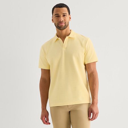 Click here for Stafford Johnny Collar Mens Regular Fit Short Slee... prices