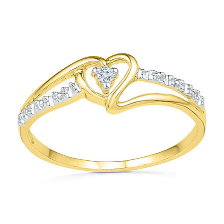 Click here for Womens Diamond Accent Natural White Diamond 10K Go... prices