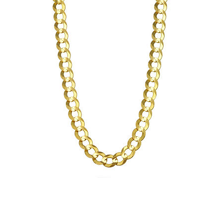 Click here for 14K Yellow Gold 7MM Curb Necklace  One Size prices