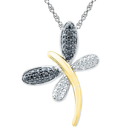 Click here for Dragonfly Womens Diamond Accent Natural Black Diam... prices