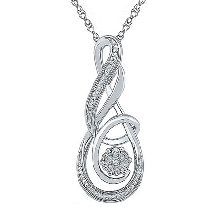 Click here for Womens Diamond Accent Natural White Diamond Sterli... prices