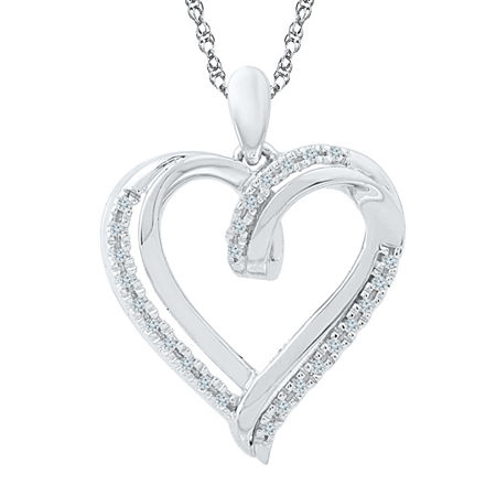 Click here for Womens 1/10 CT. T.W. Natural White Diamond Sterlin... prices