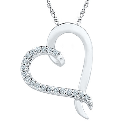 Click here for Womens 1/10 CT. T.W. Natural White Diamond Sterlin... prices