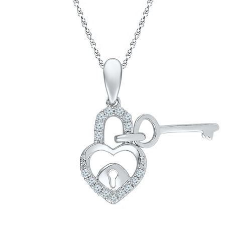 Click here for Womens 1/10 CT. T.W. Natural White Diamond Sterlin... prices