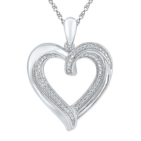 Click here for Womens Diamond Accent Natural White Diamond Sterli... prices