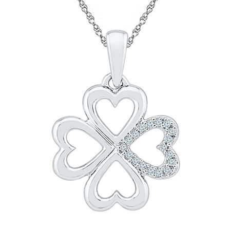 Click here for Womens Diamond Accent Natural White Diamond Sterli... prices