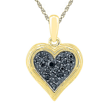 Click here for Womens 1/6 CT. T.W. Natural Black Diamond 10K Gold... prices