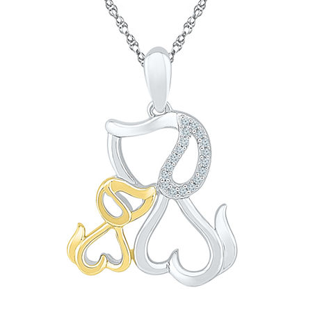 Click here for Mother And Daughter Puppy Womens Diamond Accent Na... prices
