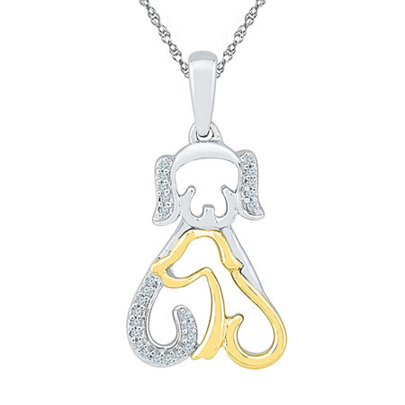 Click here for Mother And Daughter Puppy Womens Diamond Accent Na... prices