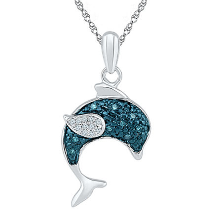 Click here for Dolphin Womens Diamond Accent Natural Blue Diamond... prices