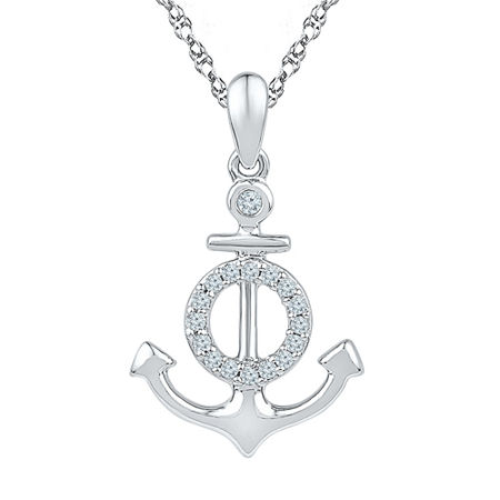 Click here for Womens 1/10 CT. T.W. Natural White Diamond Sterlin... prices