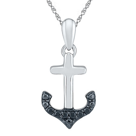 Click here for Womens Diamond Accent Natural Black Diamond Sterli... prices