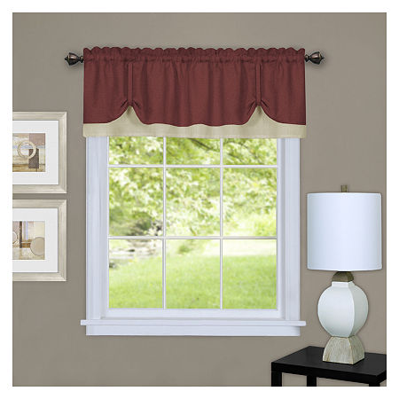 Click here for Achim Darcy Rod Pocket Kitchen Curtain Valance - 5... prices