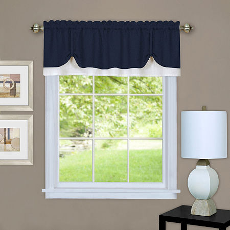 Click here for Achim Darcy Rod Pocket Kitchen Curtain Valance - 5... prices