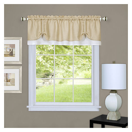 Click here for Achim Darcy Rod Pocket Kitchen Curtain Valance - 5... prices